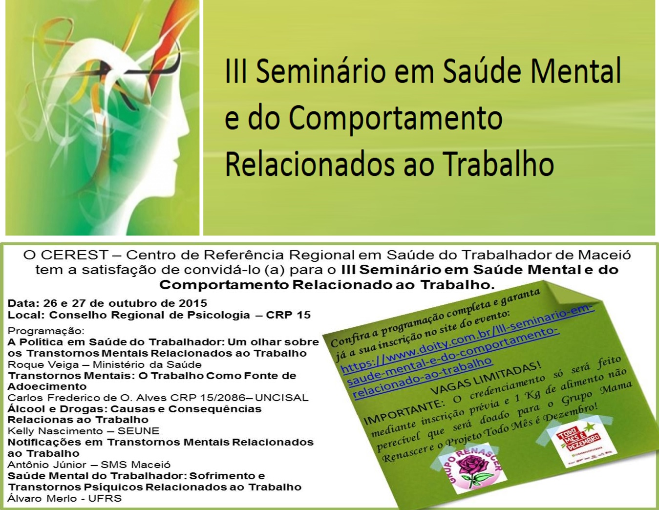 Conselho Regional De Psicologia 15ª Região Iii Seminário Em Saúde